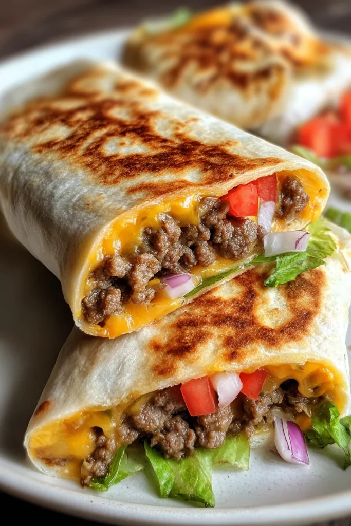 Grilled Cheeseburger Wraps – Rachael Recipes