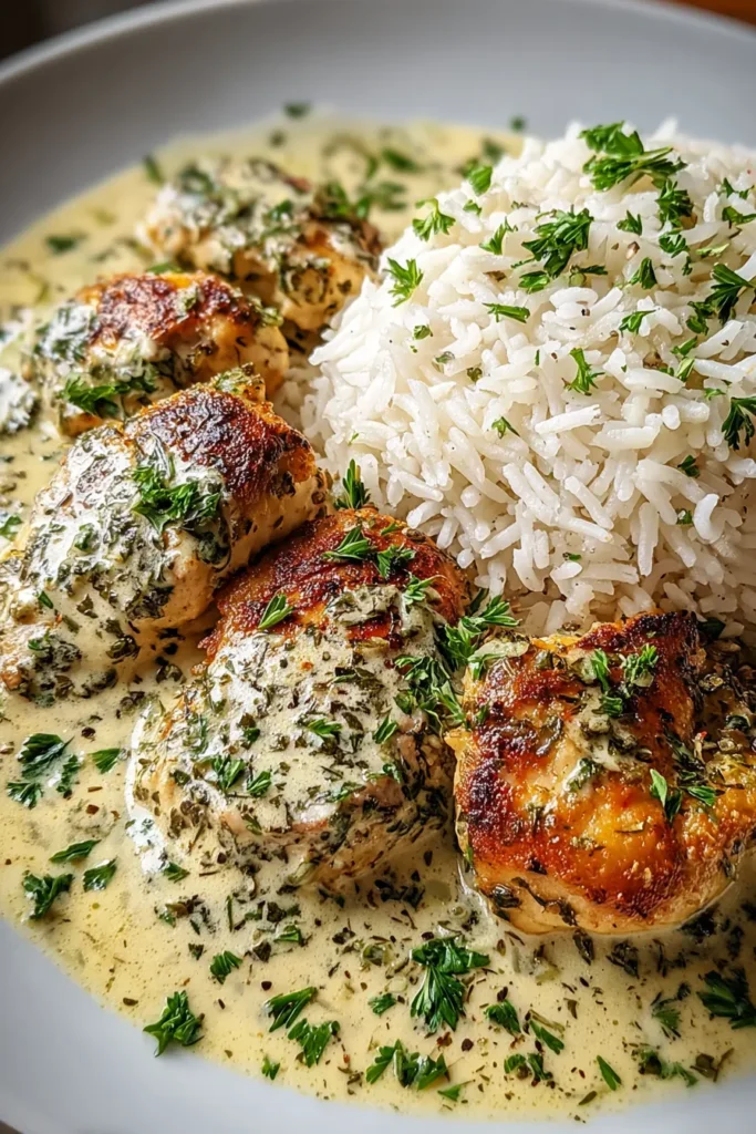 Creamy Herb Chicken & Basmati Rice – Rachael Recipes