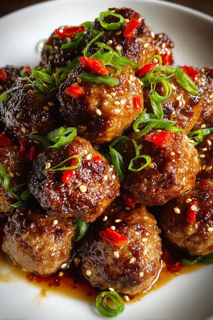 Spicy Asian-Style Mongolian Meatballs – Rachael Recipes
