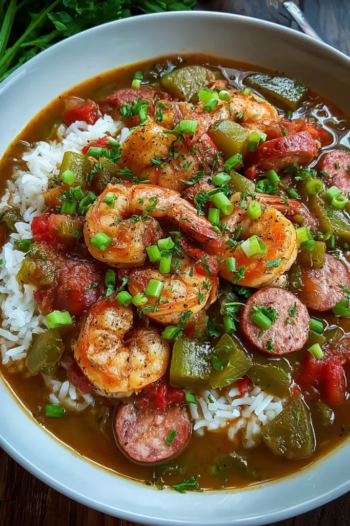 Savory Shrimp and Sausage Gumbo – Rachael Recipes