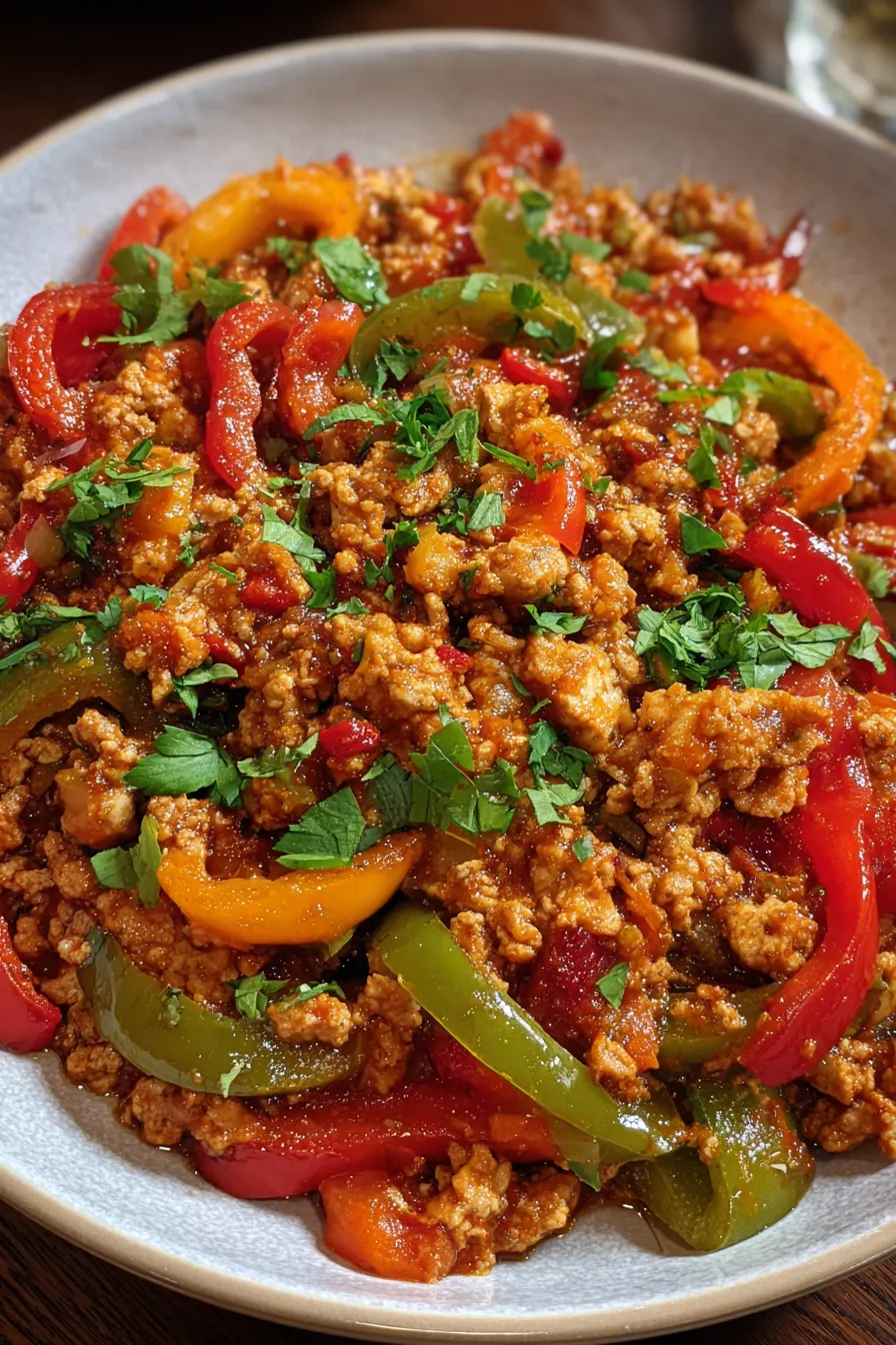 Ground Turkey and Peppers – Rachael Recipes