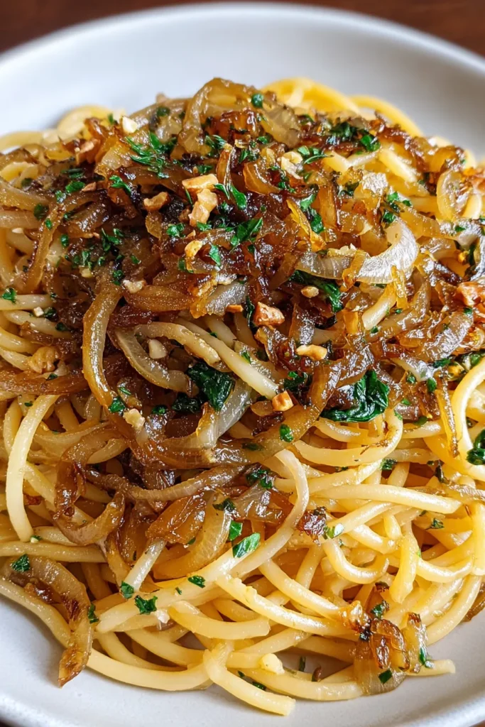 Vegan Caramelized Onion Pasta – Rachael Recipes