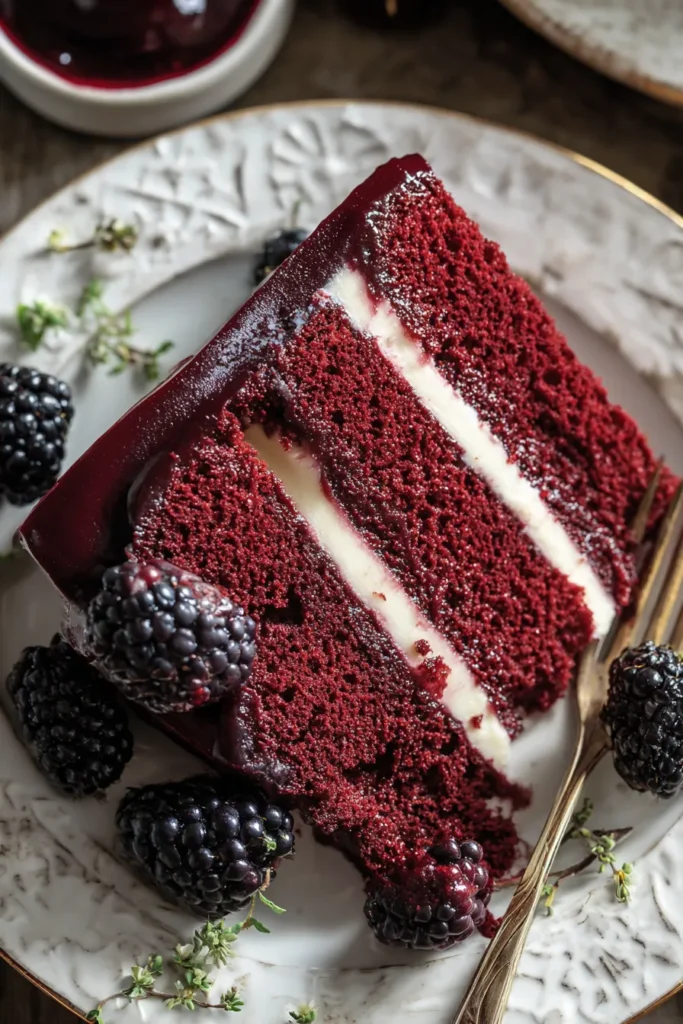 Blackberry Velvet Gothic Cake – Rachael Recipes
