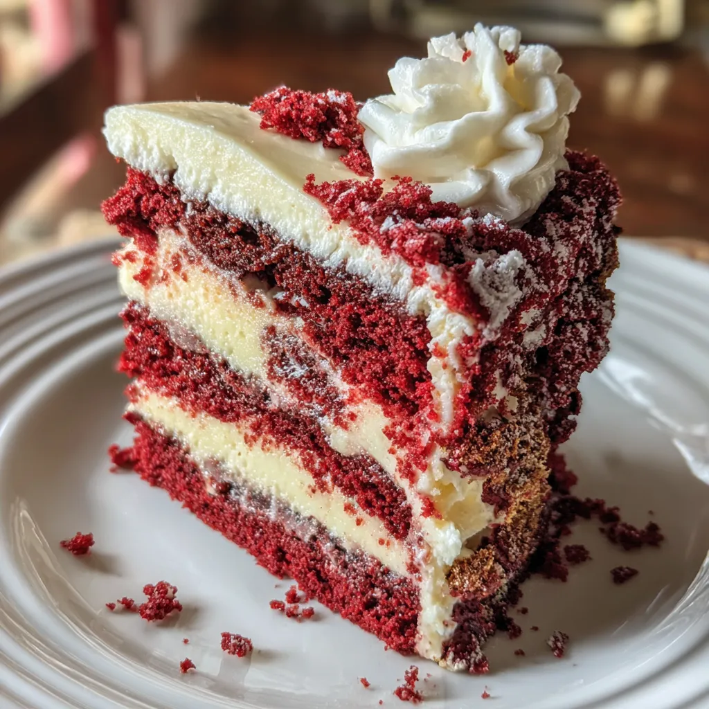 Decadent Red Velvet Cheesecake Layer Cake – Rachael Recipes