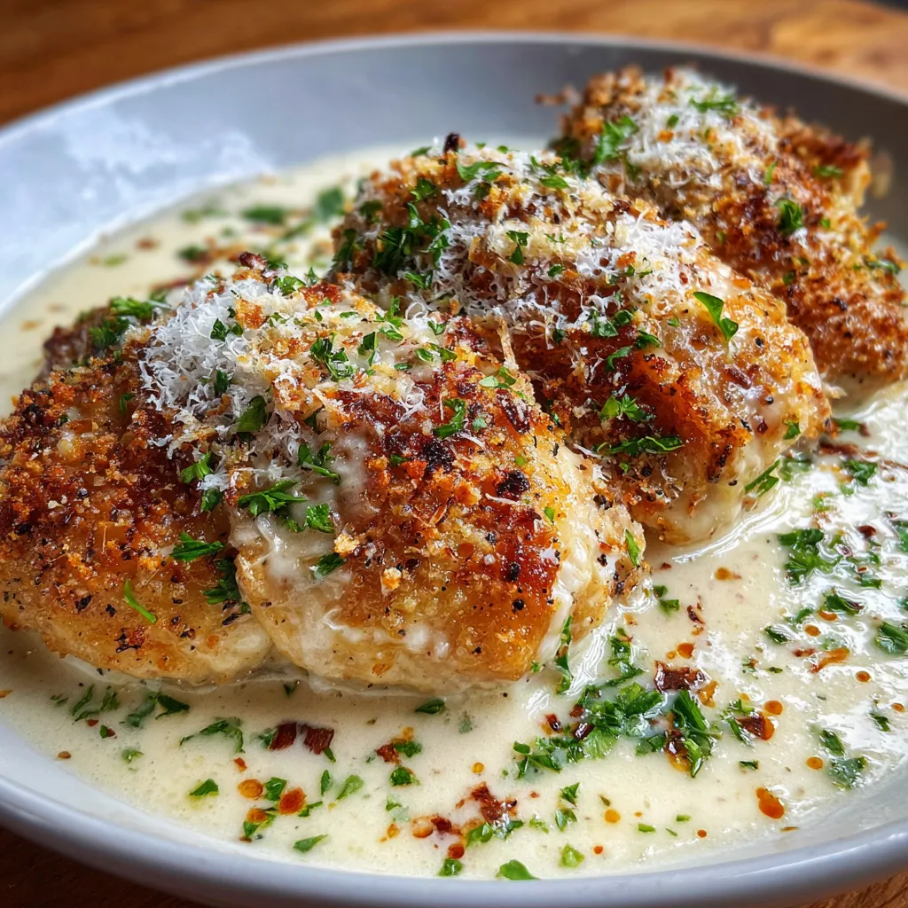 Baked Caesar Chicken with Creamy Parmesan Sauce – Rachael Recipes