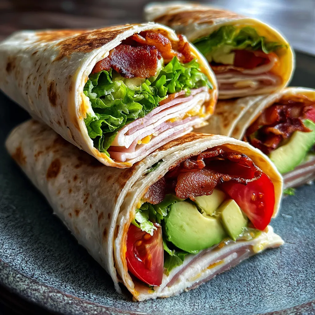 Turkey Avocado Club Wraps – Rachael Recipes