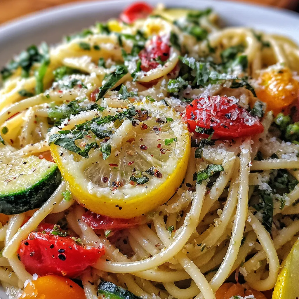 Zesty Lemon Garlic Pasta Primavera – Rachael Recipes